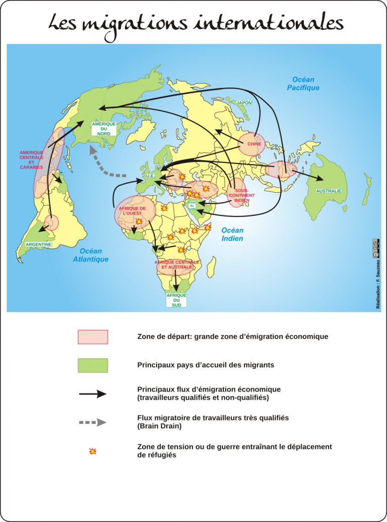 Les migrations internationales | L'atelier carto d'HG Sempai