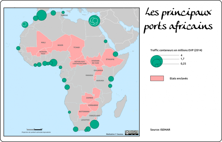 Les ports africains | L'atelier carto d'HG Sempai