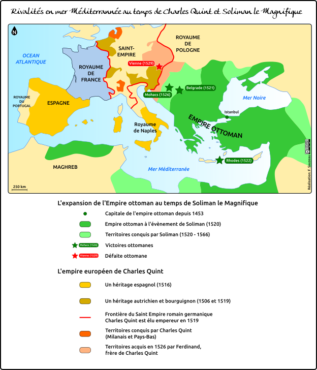 Le monde au temps de Charles Quint et Soliman le Magnifique | L'Atelier ...