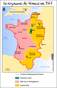 Le royaume de France en 987 | L'atelier carto d'HG Sempai