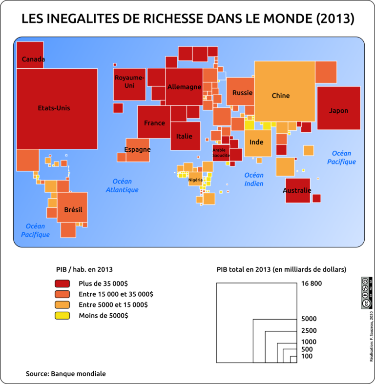 Les inégalités de richesse dans le monde | L'atelier carto d'HG Sempai