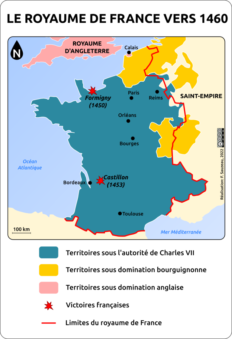 La France vers 1460 | L'atelier carto d'HG Sempai
